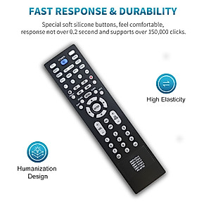 Universal Replacement Remote Control for Mitsubishi 3D DLP TV WD73C9 WD73C11 WD60C9 WD60C10 WD65C9 WD92840 WD73737 WD73738 LT-62144 LT-46164 LT-46265