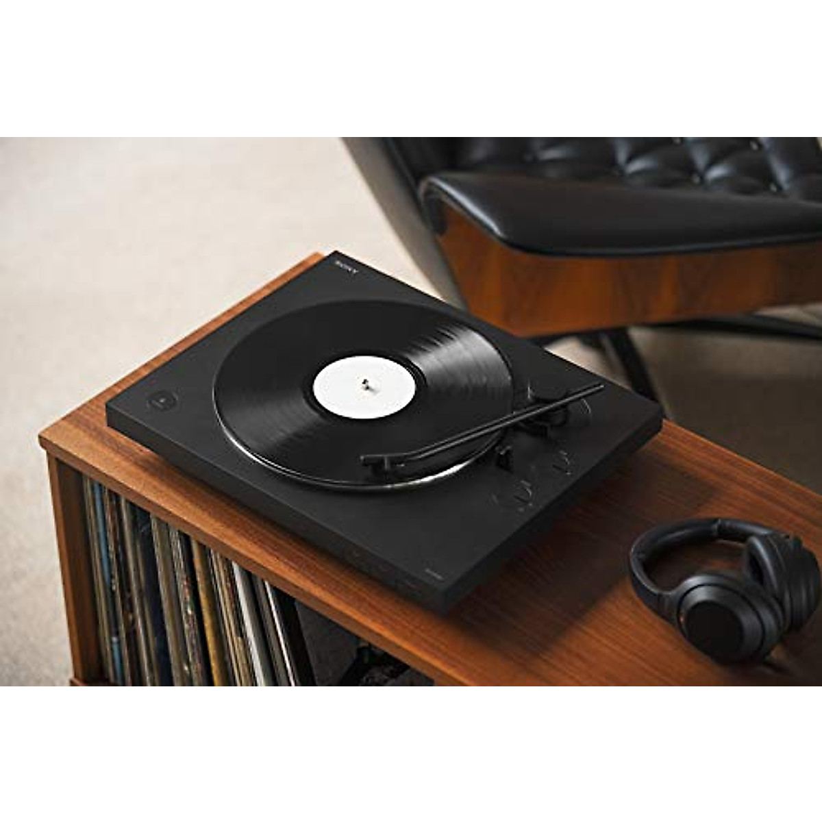 Sony PS-LX310BT Belt Drive Turntable: Fully Automatic Wireless Vinyl Record Player with Bluetooth and USB Output Black