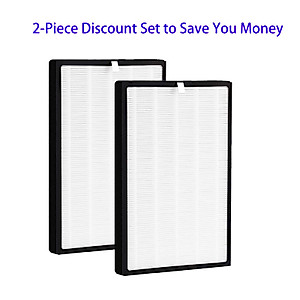 BKJ-33 Replacement Filter For COLZER BKJ-33, 3 IN 1, 2 Pack, H13 True Hepa With High efficiency Activated Carbon and Pre Filter