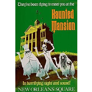 Disneyland - The Haunted Mansion - 1969 - Travel Poster Magnet
