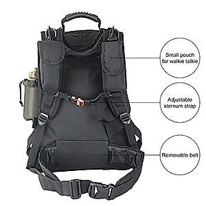 ARMY PANS Backpack for Men Large Military Backpack Tactical Waterproof Backpack for Work,Camping,Hunting,Hiking(BLACK)