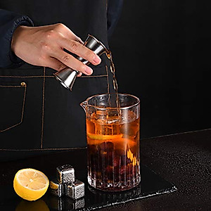 Stainless Steel Muddler for Cocktails,Mixing Spoon and Measuring Jigger,Professional Bar Tools,10-inch Bar Muddler for Making Mojitos,Margaritas and Other Fruit Based Drinks.