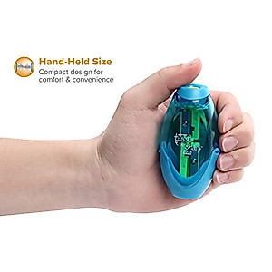 Bostitch Office Twist-N-Sharp Manual Pencil Sharpener, Double Hole, 3-Pack