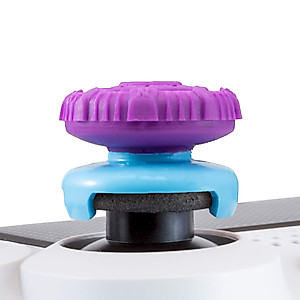 KontrolFreek FPS Freek Battle Royale Performance Thumnbsticks for PlayStation 4 (PS4) and PlayStation 5 (PS5) | 2 High-Rise Convex | Purple