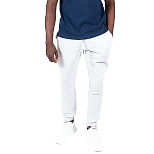 Spalding Men's Activewear Branded Jogger Sweatpant, Heather Grey, XXL