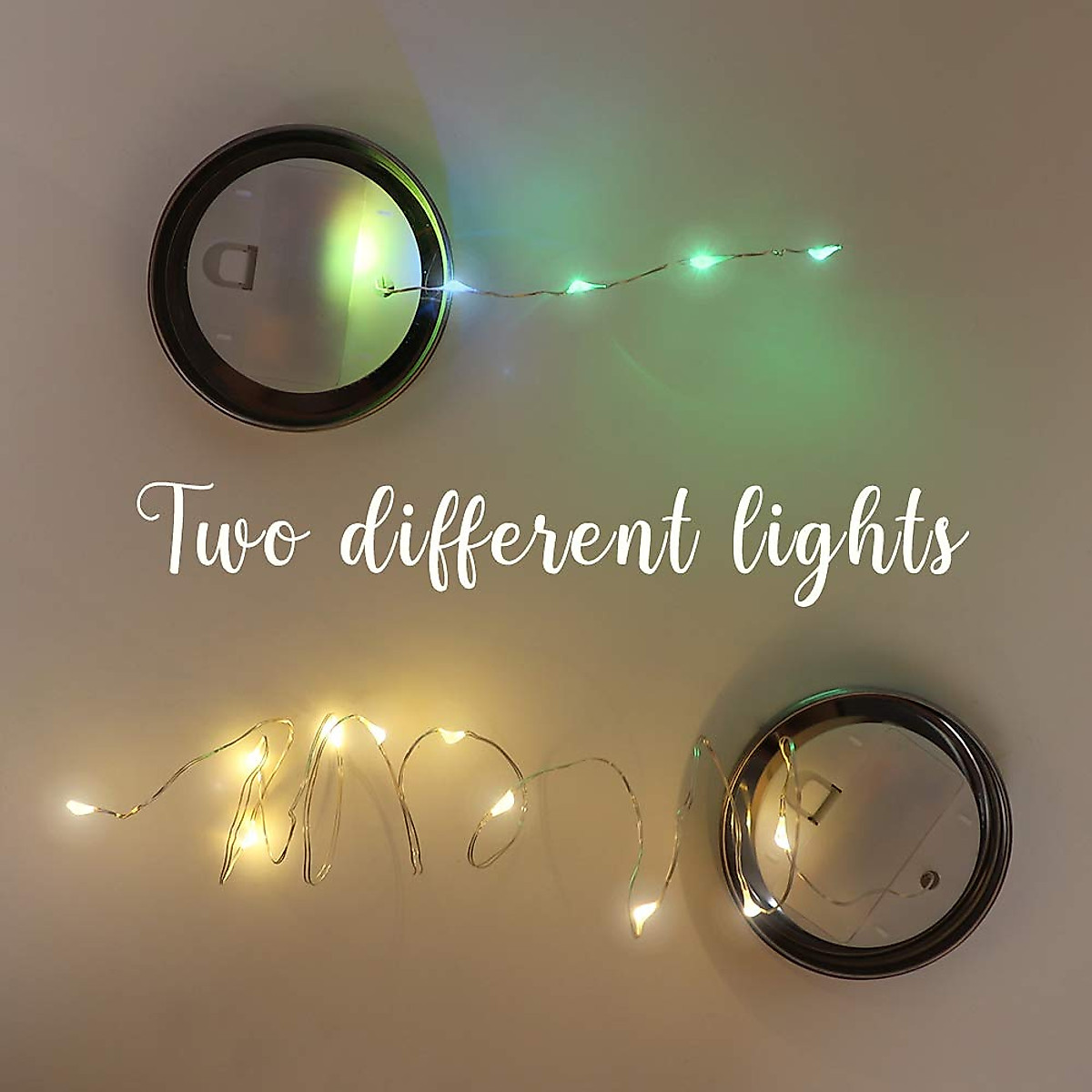 2 Pack Christmas Jar Lantern Craft Kit for Kids, Arts and Crafts DIY Musical Fairy Night Light Santa Elk Lamp Birthday Supplies Gift Xmas Christmas Stocking for Home Garden Decor