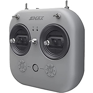 EMAX E8 FRSKY D8 2.4GHz Transmitter RC Compact Remote Controller V2 for FPV Racing Drones Tinyhawk Nanohawk Quad Pincher Thumb Metal Grip