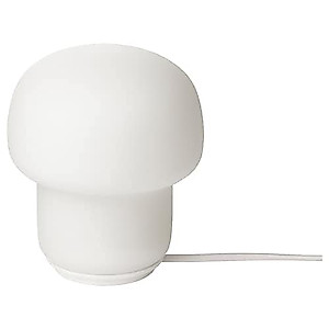 Ikea Tokabo Table lamp with LED Bulb Glass Opal 103.580.13