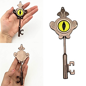 LINLIJIA Pendant Necklace, Necklaces for Women, Beautiful Elegant Necklace Pendant, Owl House Necklace Portal Keys Bronze Plated Metal Pendant for Cartoon Fans Cosplay Party Jewelry Accessories