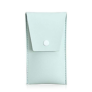 TOHERVIE Makeup Brushes Set with Bag, 8pcs Travel Makeup Brush Kit, Mini Cosmetic Brushes for Face Foundation Blush Eye Shadow, Wooden Handle Synthetic Bristle (Light Green)