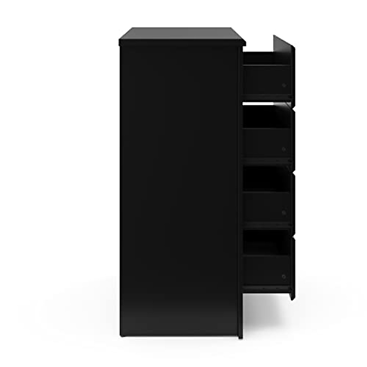 Storkcraft Crescent 4 Drawer Chest (Black) – GREENGUARD Gold Certified, Dresser For Nursery, 4 Drawer Dresser, Kids Dresser, Nursery Dresser Drawer Organizer, Chest of Drawers