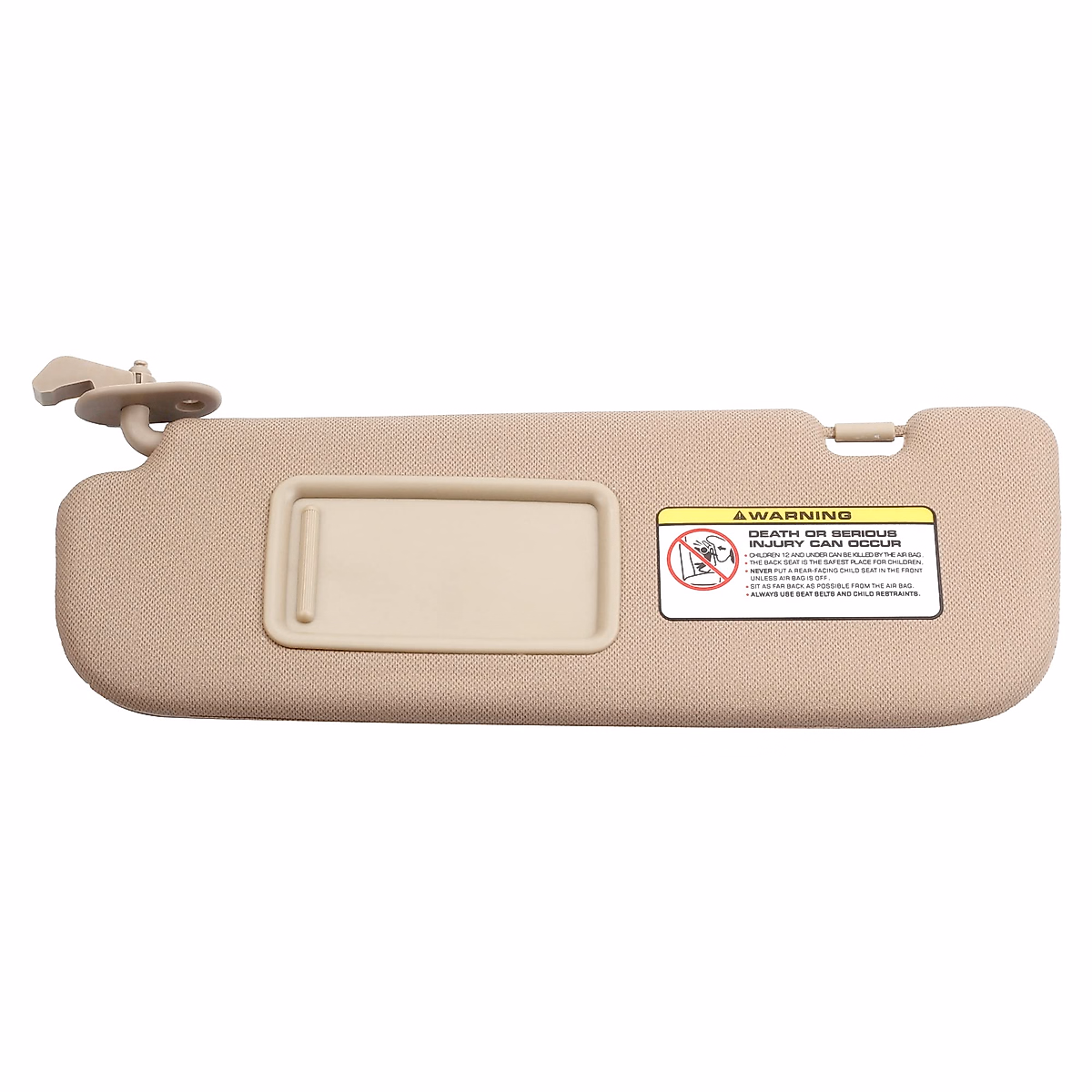 Dasbecan Beige Left Driver Side Sun Visor Compatible with Hyundai Elantra 2011 2012 2013 2014 2015 Replaces# 852103X000TX