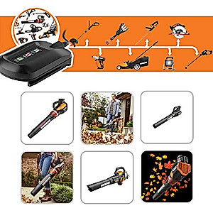 WA3742 Charger for Worx 20V Lithium Battery WA3520 WA3525 WA3578, Cell9102 Replacement Worx Battery Charger 20V WA3732 WA3875 WA3881