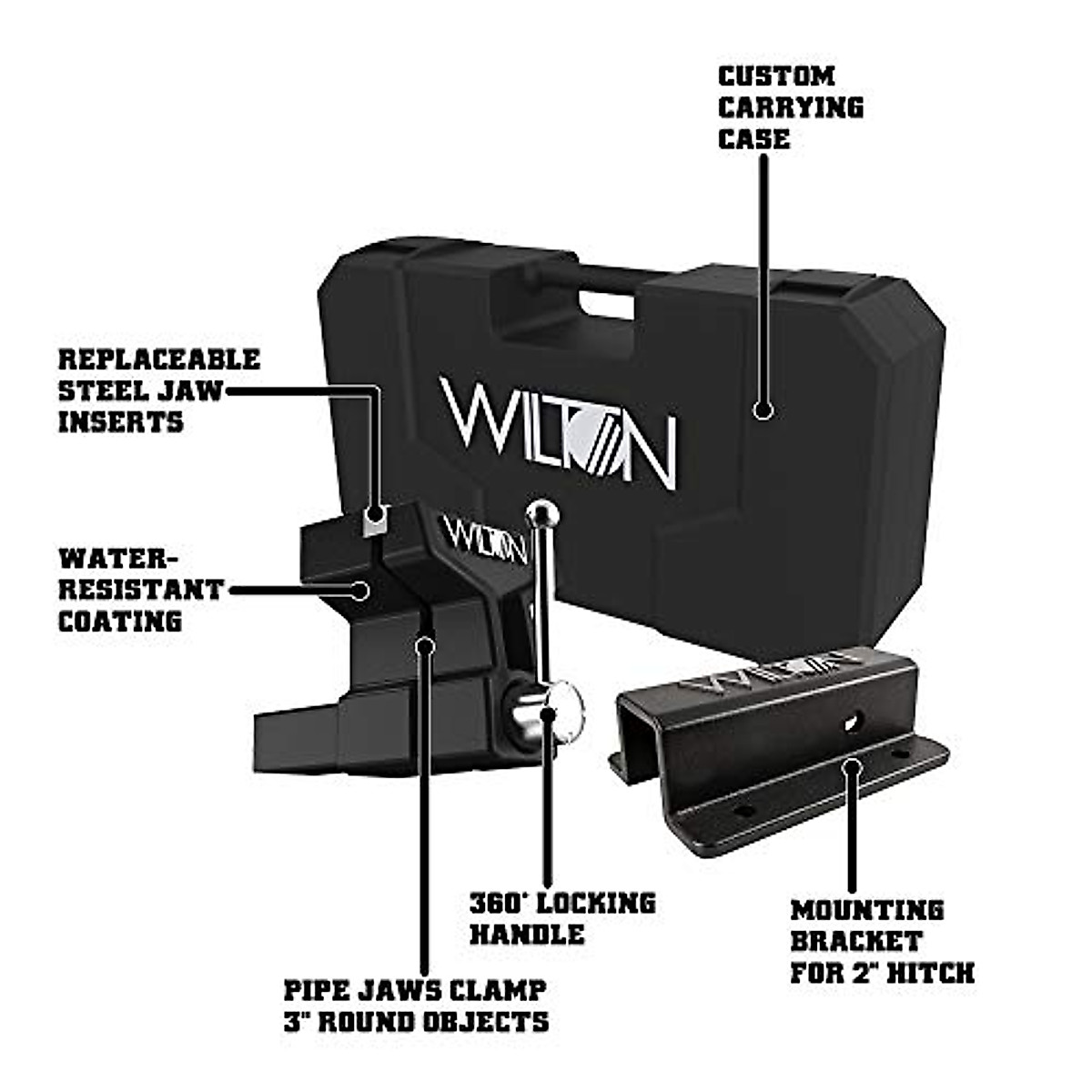 Wilton 6-Inch ATV All-Terrain Vise with Case, 5-3/4-Inch Maximum Opening (10015)