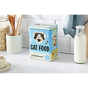 Nostalgic-Art 30143 Animal Club - Cat Food - Love Mix, Storage Tin L