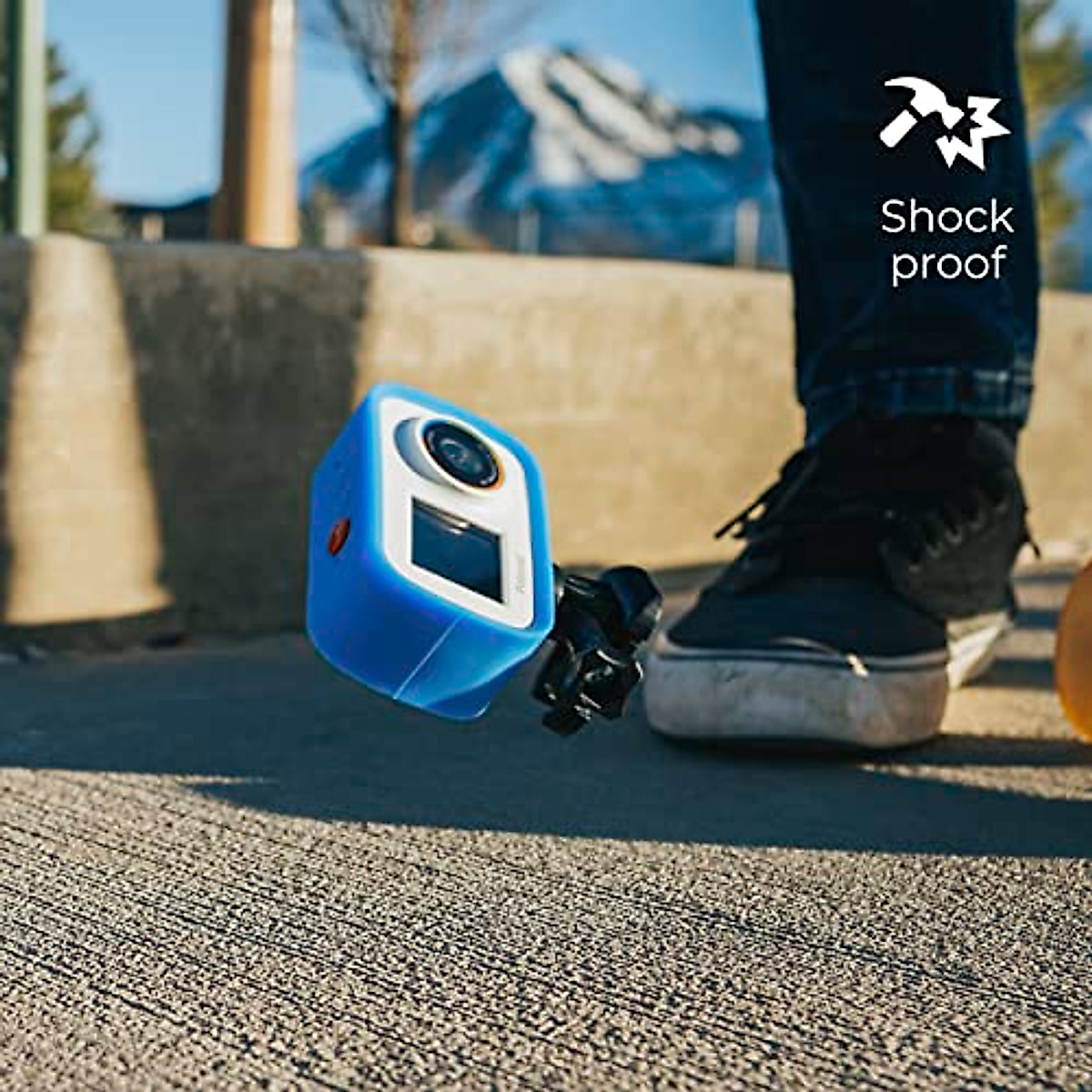 Polaroid Dual Screen WiFi Action Camera 4K 18mp, Waterproof Sports Polaroid Camera with Built in Rechargeable Battery and Mounting Accessories for Vlogging, Sports, Traveling, Home Videos