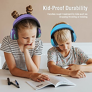 GREEN DEVIL Kids/Toddler Ear Protection Safety Ear Muffs Design For Age 3-16 Noise Cancelling Headphones SNR 27.4dB Kids Hearing Protection Earmuffs Sensory Headphones for Autism Kids