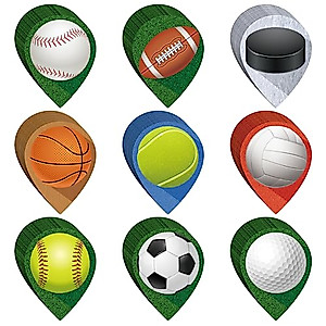 90 Pieces Pumpkin Classroom Bulletin Board Decorations Cutouts Farmhouse Pumpkin Home Accents Halloween Thanksgiving Fall Autumn Pumpkins Bulletin Board Accents with Glue Point Dots (Sports Style)