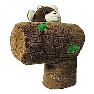 Golf Club Headcover, Golf Putter Cover Novelty Animal (Brown)