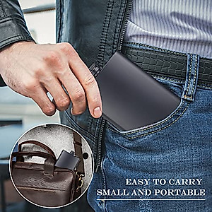 2 Pack Hip Flasks for Liquor Matte Black 8 Oz Stainless Steel Leak-proof Thin Flasks with 2pcs Funnels and Cups for Wedding Party, Groomsman, Bridesmaid, Gift