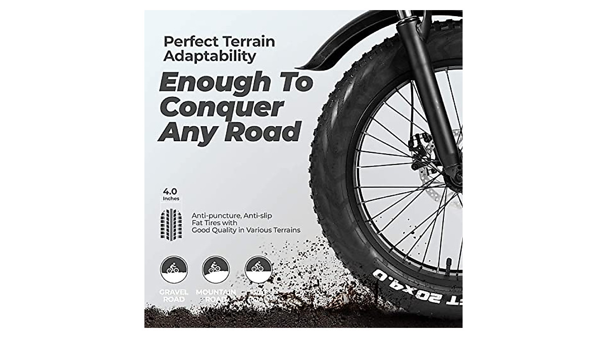 Buy eAhora X5 750W Folding Fat Tire Ebike | 30MPH Speed