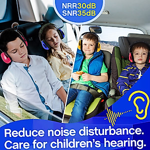 Amylove 6 Pcs Kids Noise Cancelling Headphones Ear Protection Earmuffs Noise Reduction Ear Muffs 30db Adjustable for Toddlers(Classic)