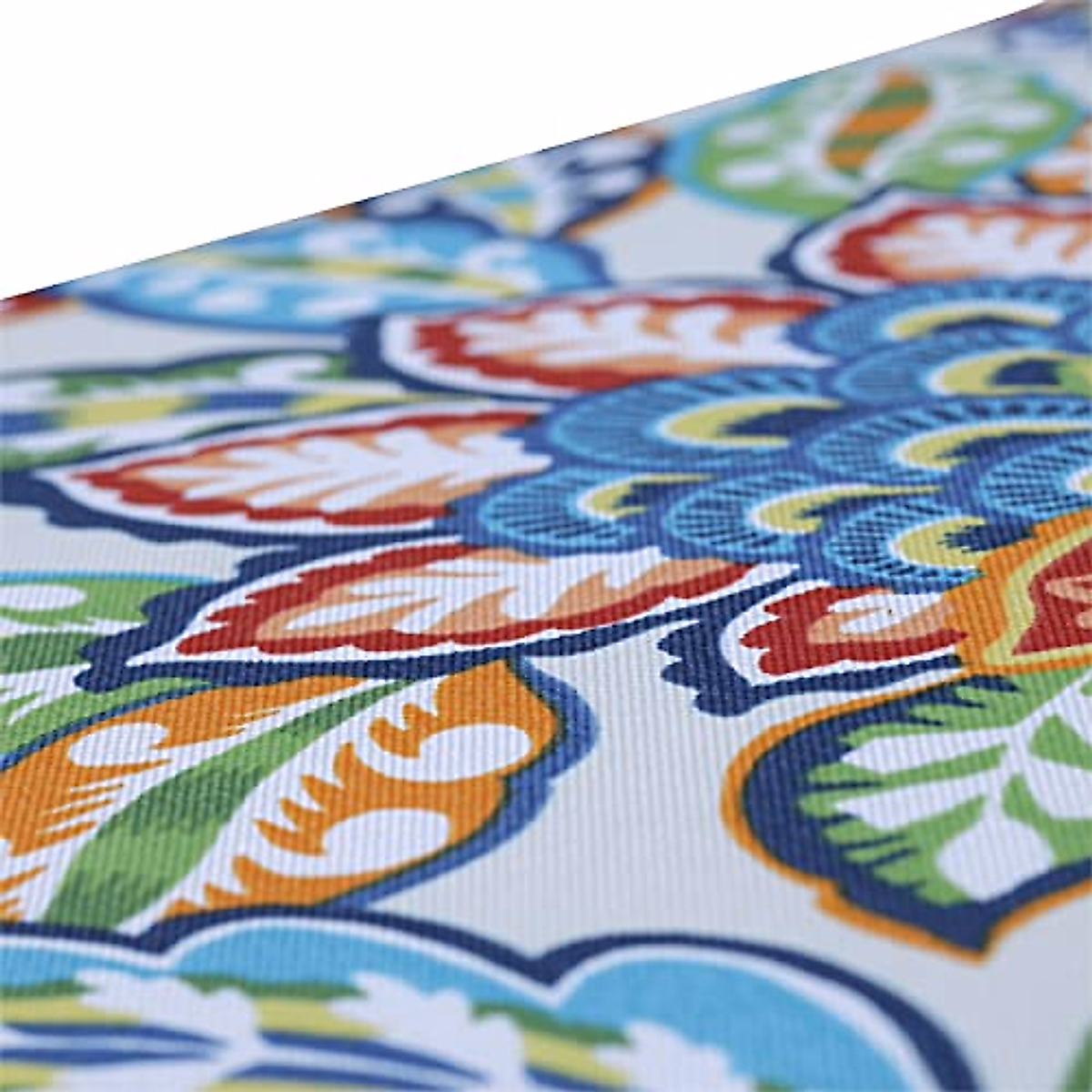 Pillow Perfect Outdoor/Indoor Copeland Fiesta Tufted Seat Cushions (Round Back), 19" x 19", 2 Count Blue