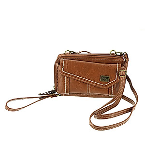 b.o.c. Amherst East/West Cell Phone Wallet Saddle One Size