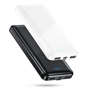 Feeke Portable-Charger-Power-Bank - 2 Pack 15000mAh Dual USB Power Bank Output 5V3.1A Fast Charging Portable Charger Compatible with Smartphones and All USB Devices