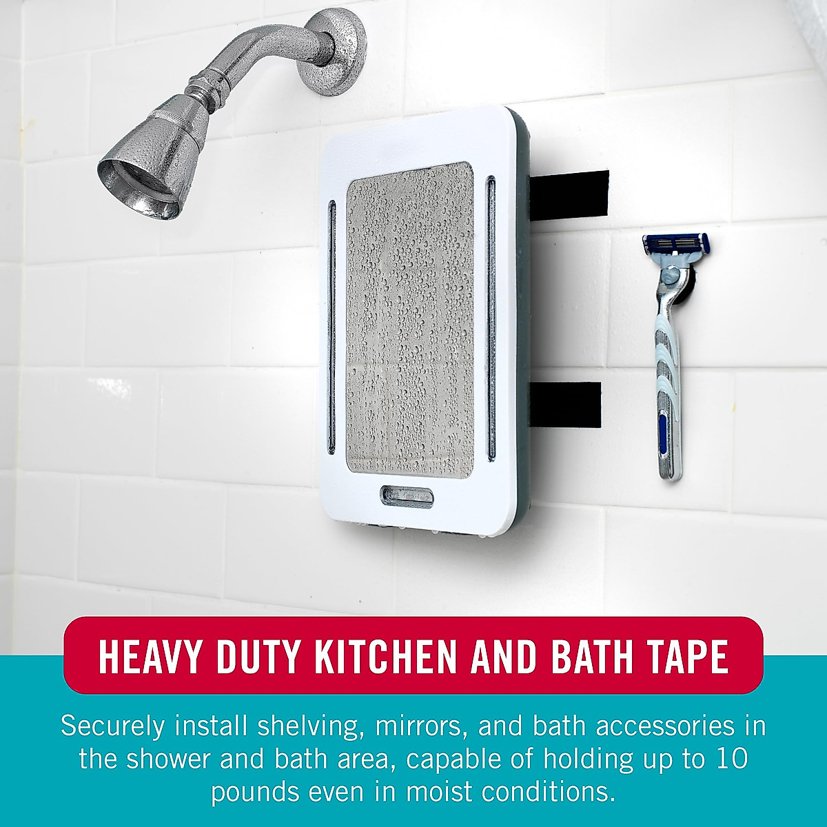 VELCRO Brand Industrial Fasteners Low Profile Thin Design | Professional Grade Heavy Duty Strength Holds up to 10 lbs on Smooth Surfaces | Indoor Outdoor Use, 10ft x 1in, White