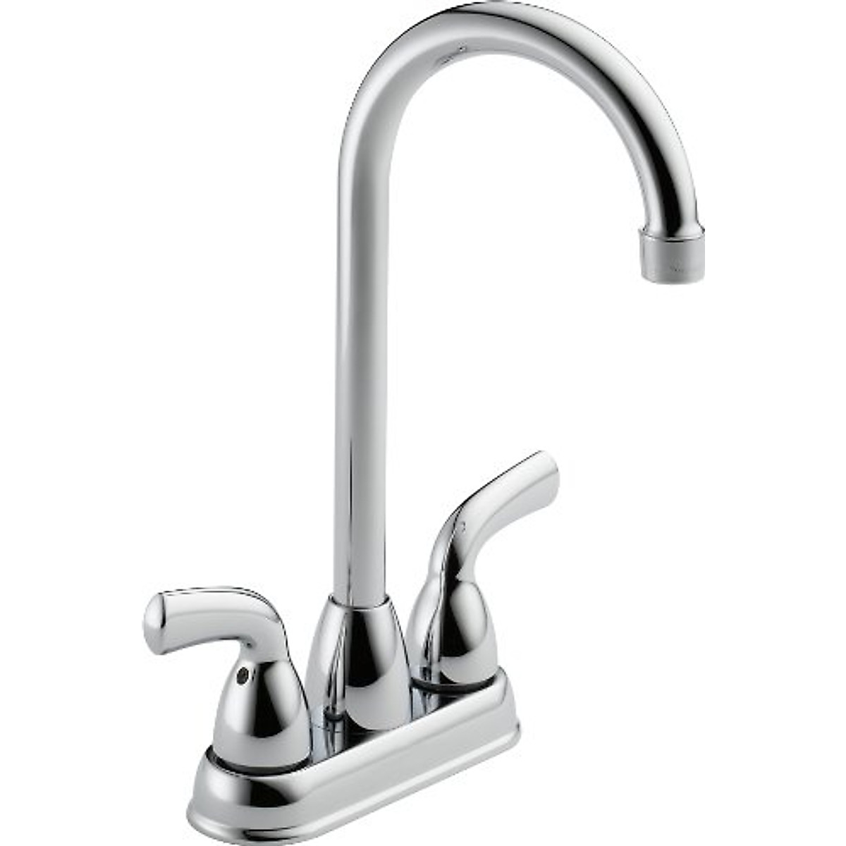Delta Faucet Foundations Chrome Bar Faucet, Chrome Bar Sink Faucet, Wet Bar Faucets, Prep Sink Faucet, Faucet for Bar Sink, Chrome Kitchen Faucet, Chrome B28910LF