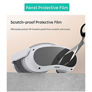 Lens Protective Film Scratch-Proof Dust-Proof Soft Panel Film for PICO 4