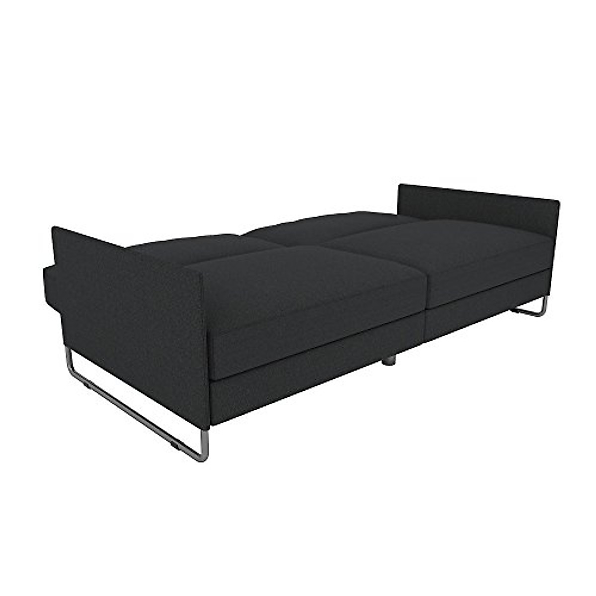 DHP Pembroke Convertible Futon Sofa Bed, Grey Linen