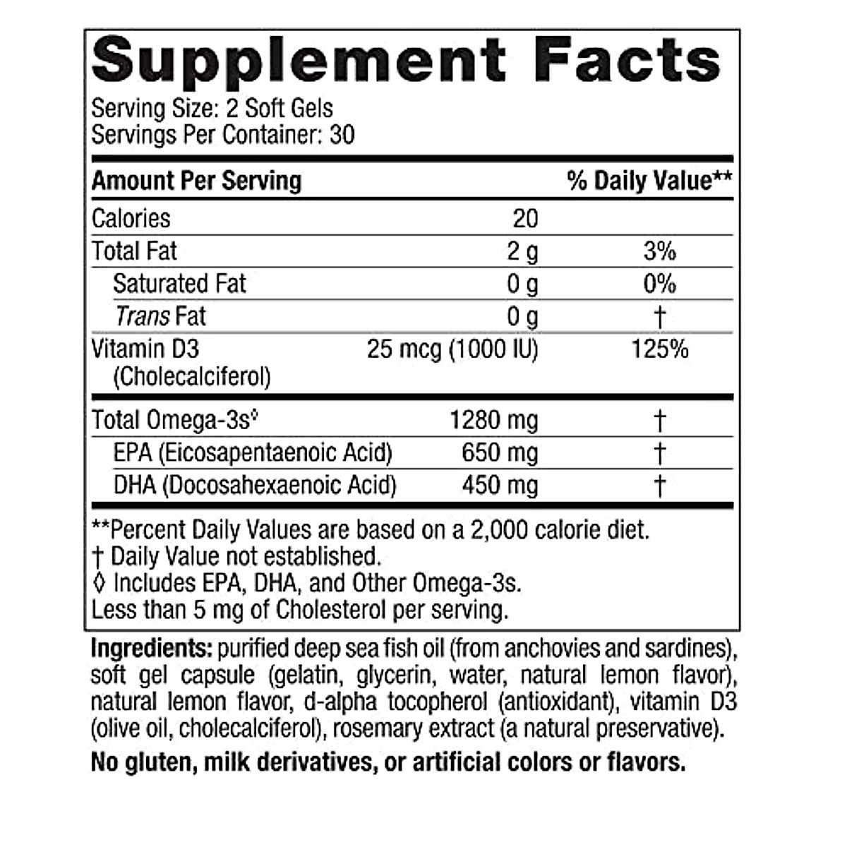 Nordic Naturals Ultimate Omega-D3, Lemon Flavor - 60 Soft Gels - 1280 mg Omega-3 + 1000 IU Vitamin D3 - Omega-3 Fish Oil - EPA & DHA - Promotes Brain, Heart, Joint, & Immune Health - 30 Servings