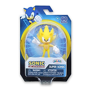 Sonic The Hedgehog Action Figure 2.5 Inch Super Sonic Collectible Toy
