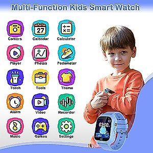 Kids Smart Watch for Boys Kids Game Watches with 26 Games Touch Screen Kids Waterproof Watch Kids Digital Watch with Camera Pedometer Video MP3 Alarm... Gift for 3-12 Year Old Boys Toys for Kids