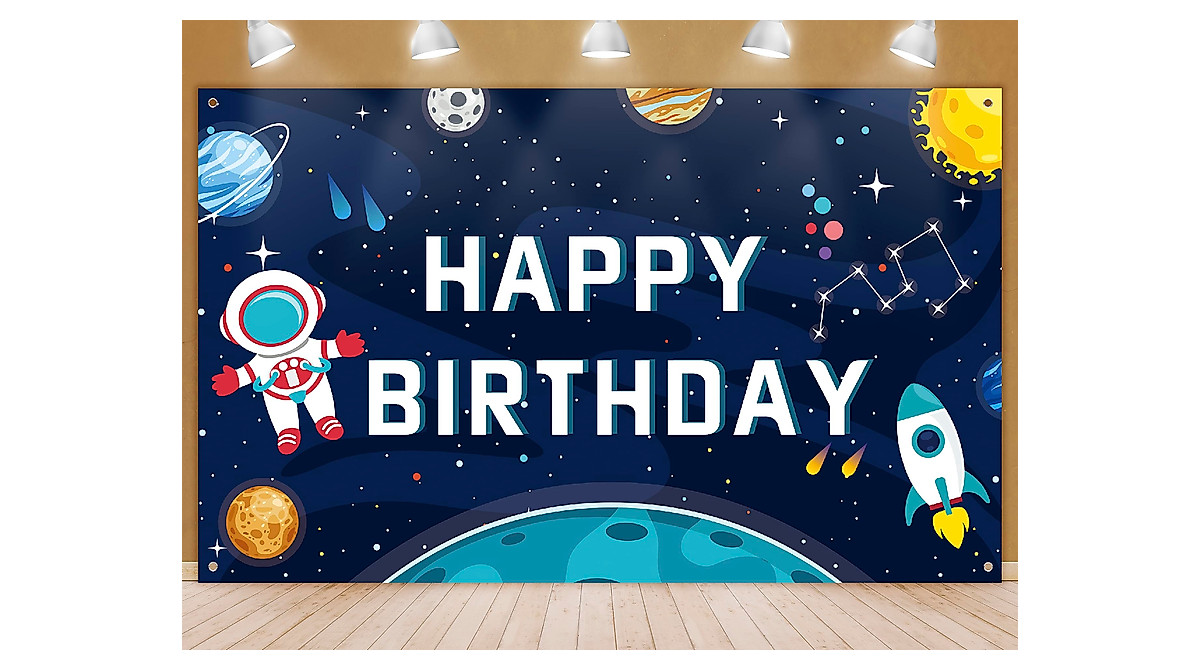Space Party Backdrop - Perfect for Cosmic Celebrations