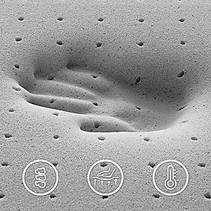 BedStory 4 inch King Size Memory Foam Mattress Topper, Pain-Relief Extra Firm Bed Topper, Copper/Gel/Bamboo Charcoal/Green Tea Infused Cooling Pad, 500 GSM Knitted Cover, CertiPUR-US Certified