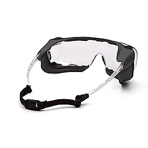 Pyramex Cappture Over Prescription Safety Glasses, Clear H2MAX Anti-Fog Lens w/Rubber Gasket