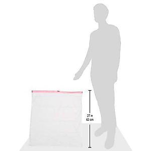 Amazon Basics 13-Gallon Tall Kitchen Trash Bag with Draw String, 0.9 mil, White, 300-Count