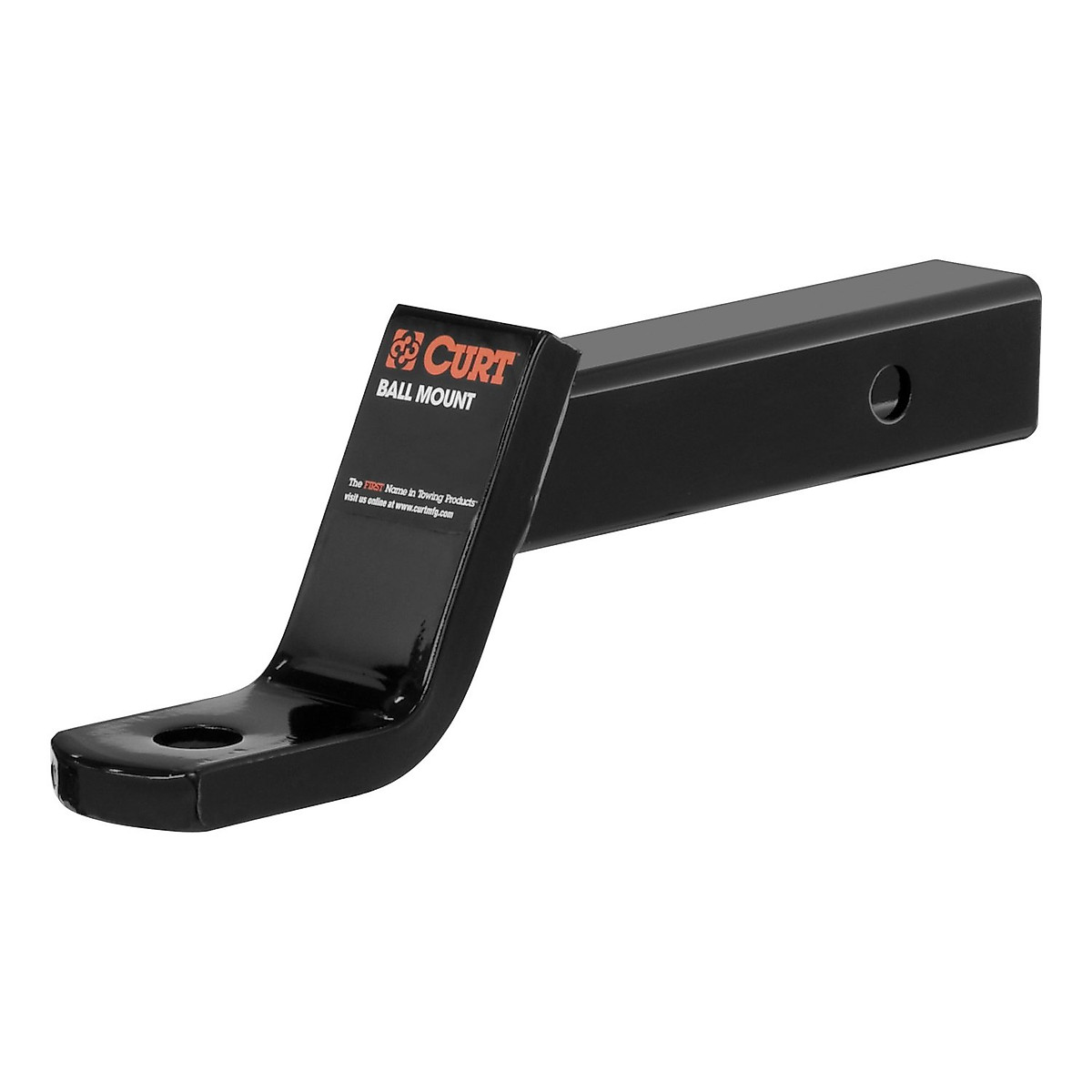 CURT 45060 Class 3 Trailer Hitch Ball Mount, Fits 2-Inch Receiver, 7,500 lbs, 1-Inch Hole, 4-Inch Drop, 2-Inch Rise