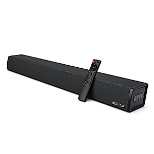 Bestisan TV Speaker, Sound Bar for TV with Bluetooth, Optical, HDMI-ARC and AUX Connectivity,34 inch 100W, Includes Remote Control