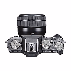 Fujifilm X-T30 Mirrorless Digital Camera w/XC15-45mm F/3.5-5.6 OIS PZ Lens, Charcoal Silver
