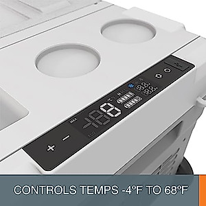 Worx 20V Mini Refrigerator 24 Qt, Portable Electric Cooler, Car Cooler Fridge for Truck RV Camping, Power Share WX876L (Batteries and Charger Included)