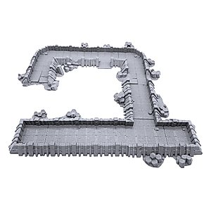 Planetary Outpost Trenches by Makers Anvil - Compatible with Dungeons and Dragons (DND), 28mm Miniature Wargaming, Tabletop RPGs, Wargame Scenery