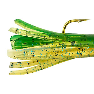 Berkley Powerbait Pre-Rigged Atomic Tubes Fishing Soft Bait, Perch, 1/16 oz