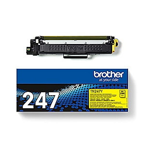 Brother TN-247Y Toner Cartridge, Yellow, Single Pack, High Yield, Includes 1 x Toner Cartridge, Brother Genuine Supplies