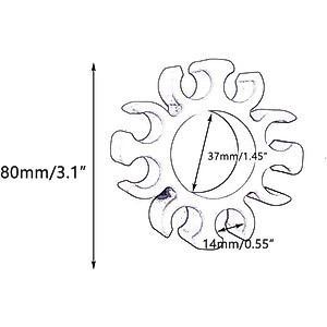 Jiayouy Silicone E Drum Stick Holder Clip Holds up to 4 Pairs Drumsticks Holder Display Stand Drumstick Accessories (Black)