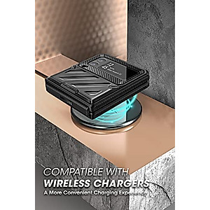 SUPCASE Unicorn Beetle Pro Series Case for Samsung Galaxy Z Flip 4 5G (2022), Full-Body Dual Layer Rugged Protective Case with Holster (Black)