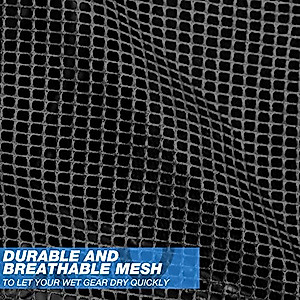 Longevity Gear Duffle Mesh Bags With Bottle Pocket, Breathable Duffel Bag for Sweaty Clothes and Equipment, Workout Bag, Gym Bag, Wrestling Bag, Swimmers, Active Athletes, | No More Stink